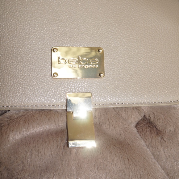 bebe | Bags | Bebe Taupe Dorothea Large Backpack | Poshmark